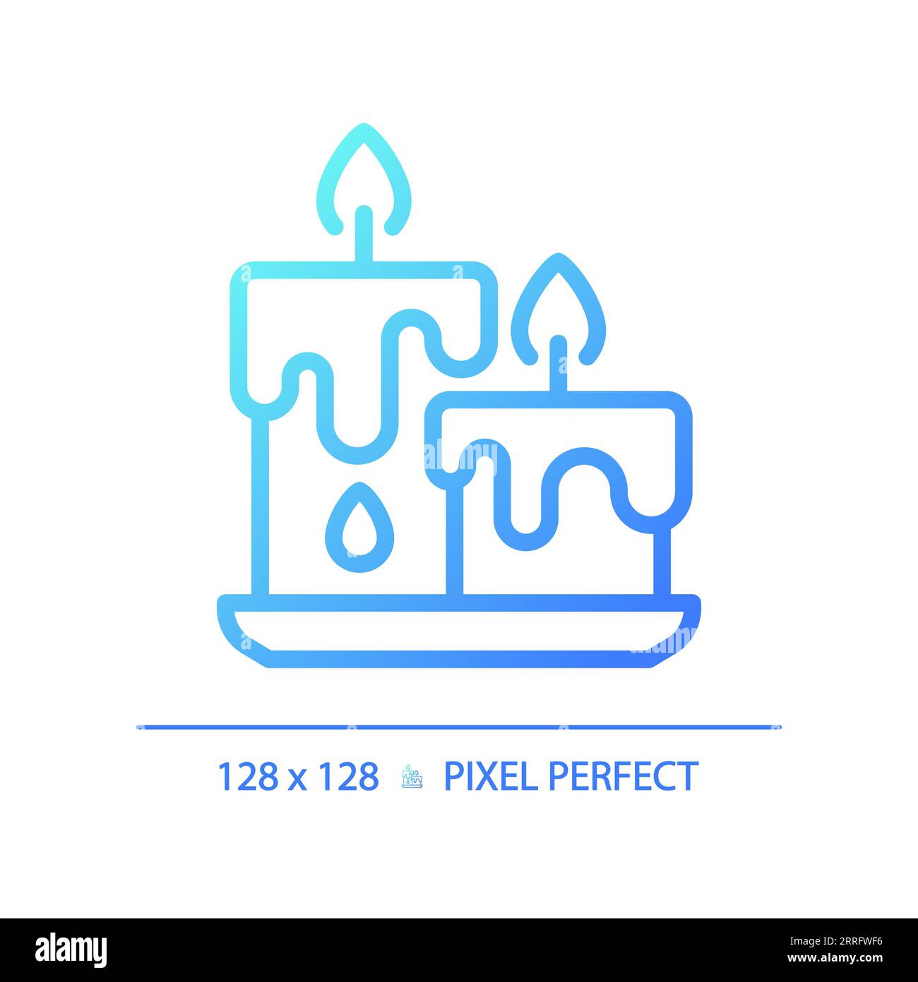 Aromatic candles icon flat Cut Out Stock Images & Pictures - Alamy