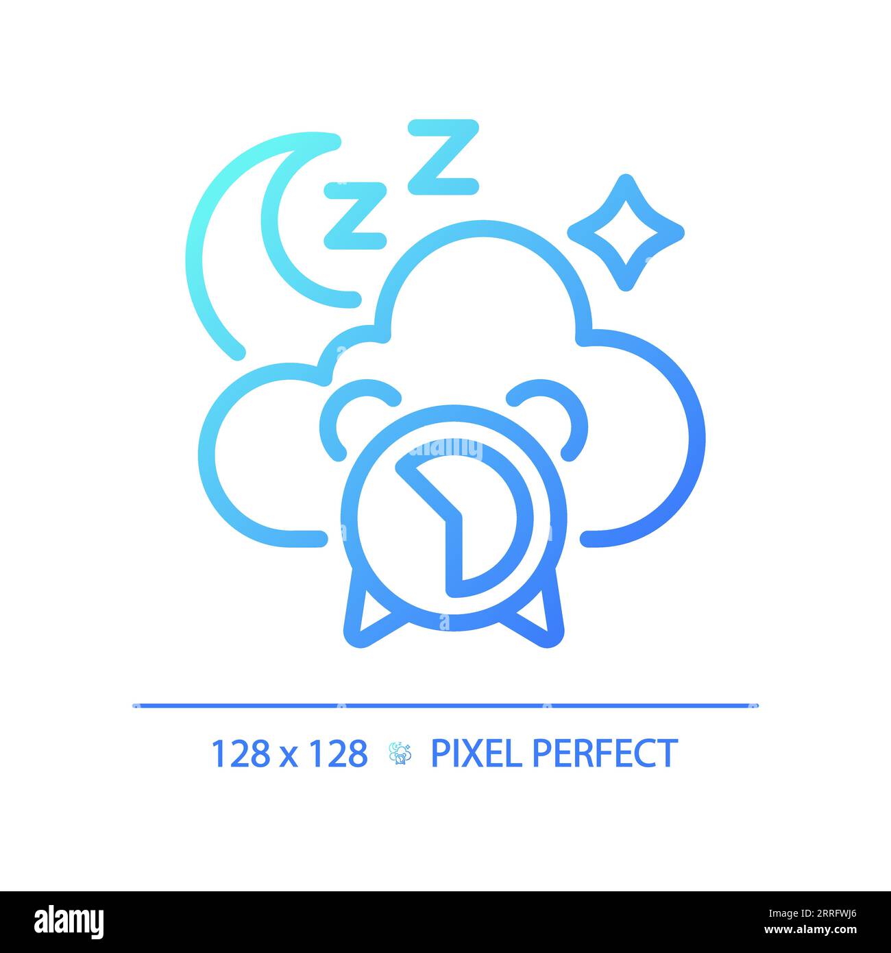 Good sleep icon line Cut Out Stock Images & Pictures - Alamy