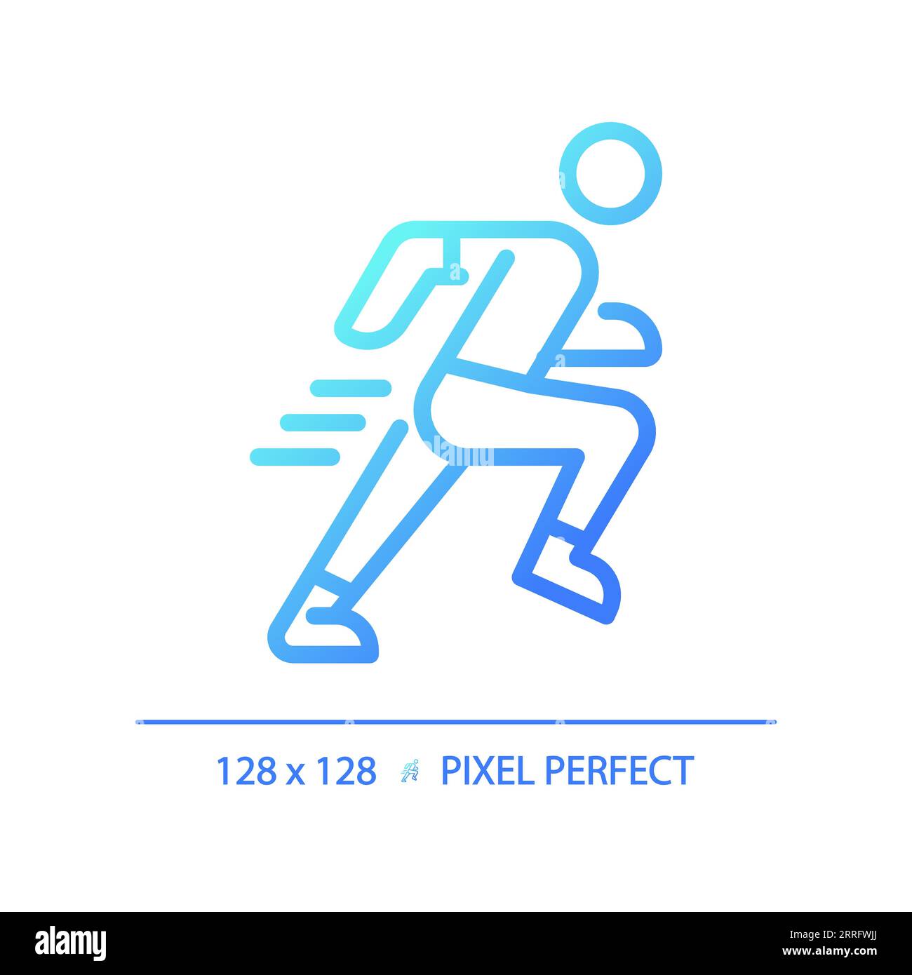 Pixel art running Cut Out Stock Images & Pictures - Alamy