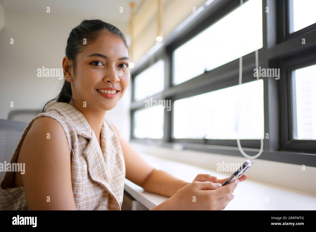 Employee take a break at office. Business and occupation concept Stock ...