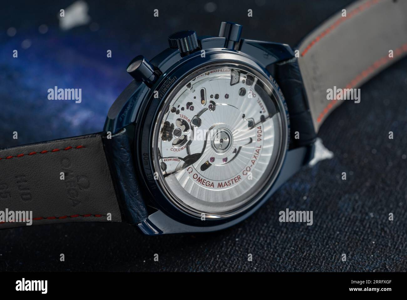 Omega Speedmaster Chronograph with moon phase Stock Photo - Alamy