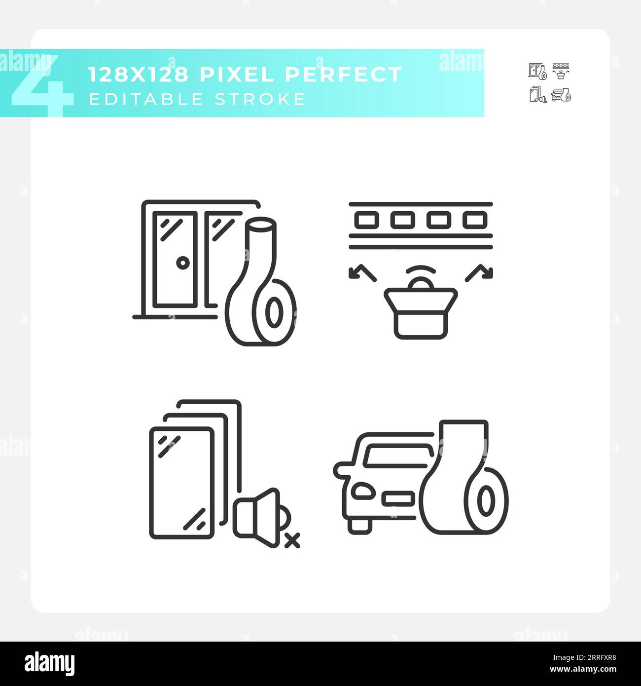 Editable pixel perfect soundproofing icons set Stock Vector Image & Art ... Editable pixel perfect soundproofing icons set Stock Vector Image & Art ...