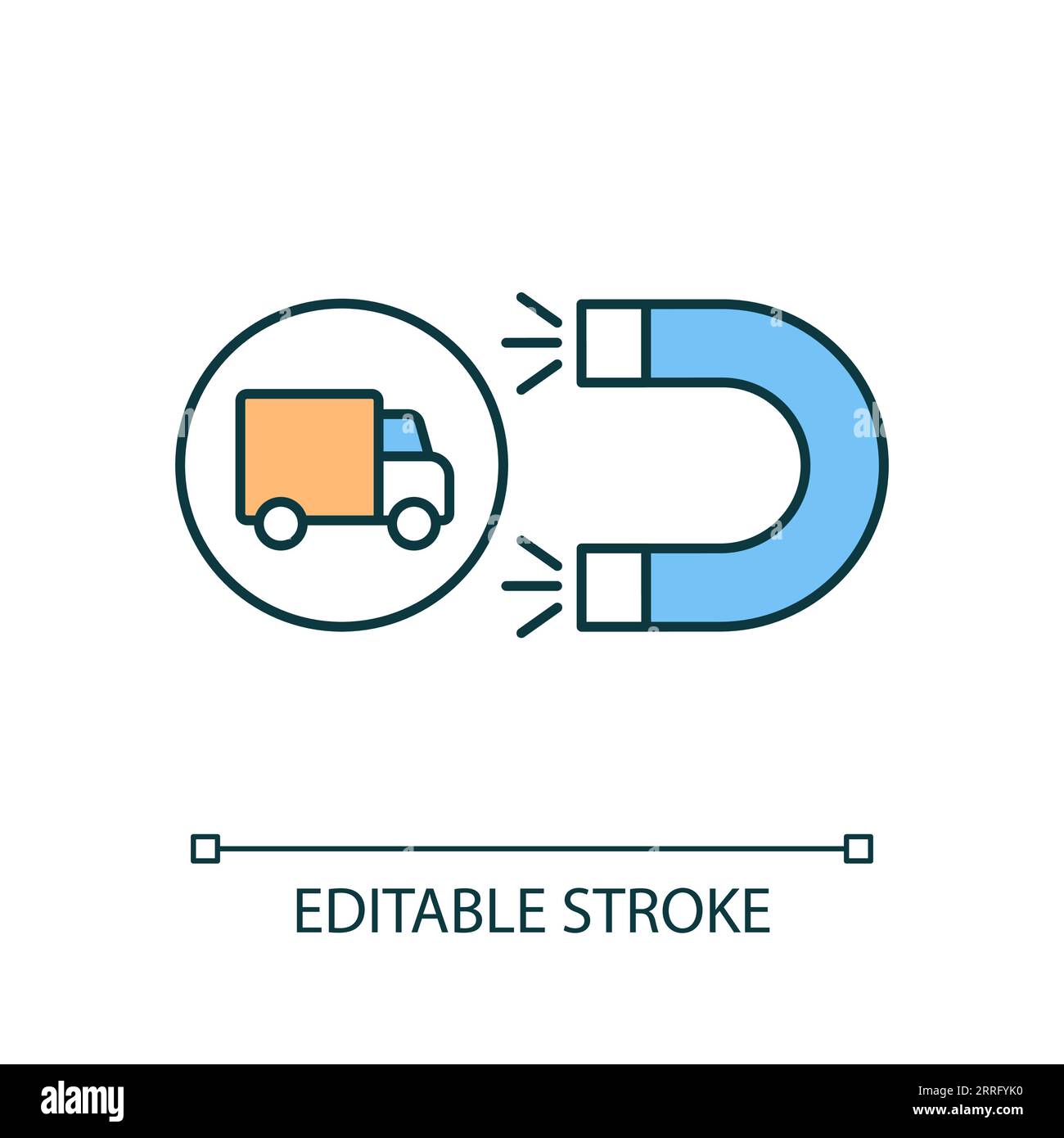 2D thin line colorful vendor onboarding icon Stock Vector Image & Art ...