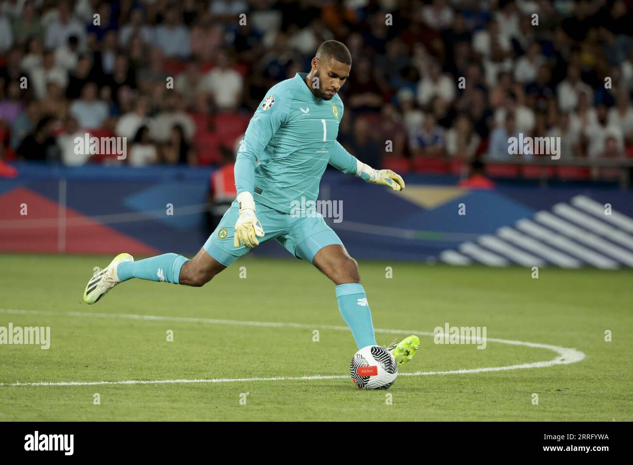 Goalkeeper of Ireland Gavin Bazunu during the UEFA Euro 2024, European ...