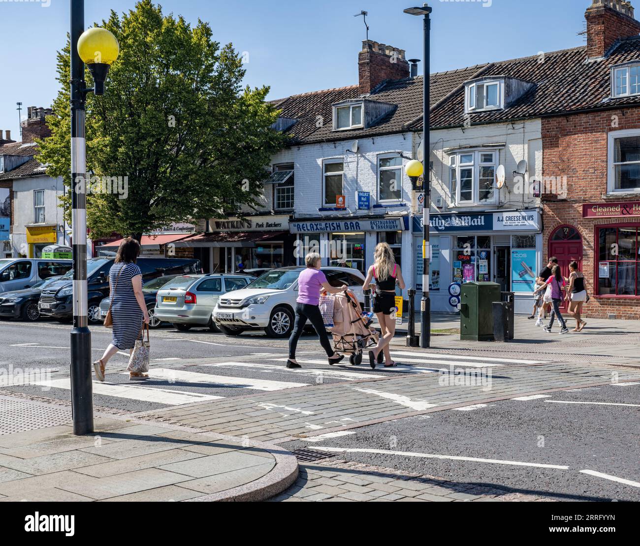 Grantham Lincolnshire - Zebra crossing or a pedestrian crossing on a ...