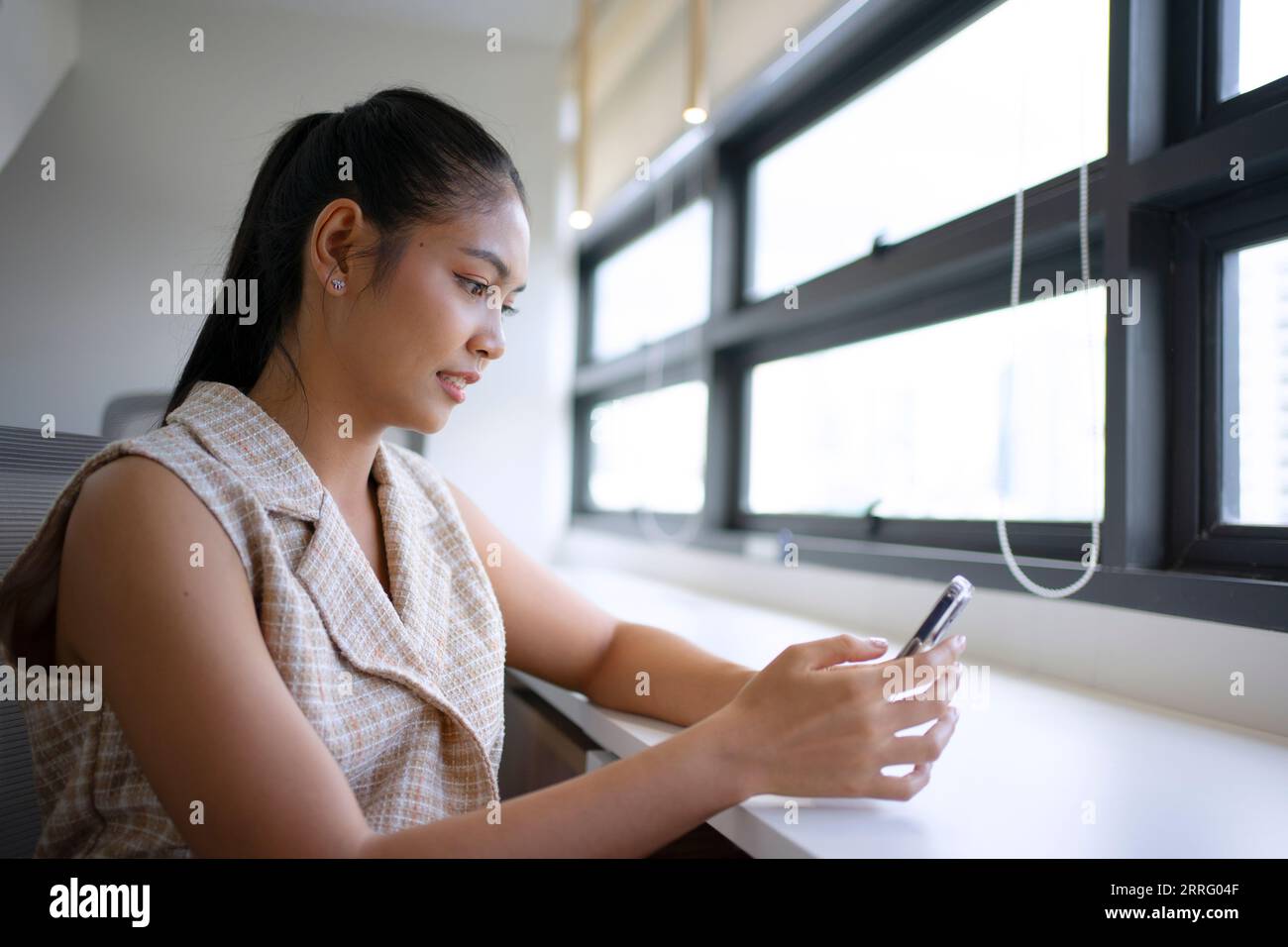 Employee take a break at office. Business and occupation concept Stock ...