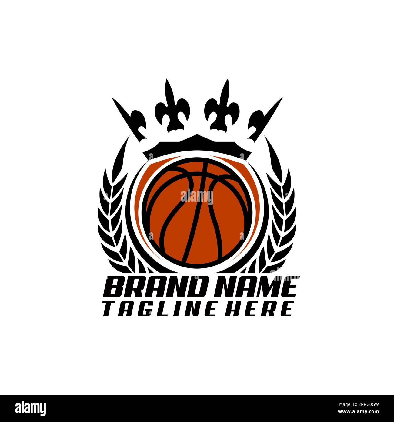 basket crown wreath logo design vector Stock Vector Image & Art - Alamy