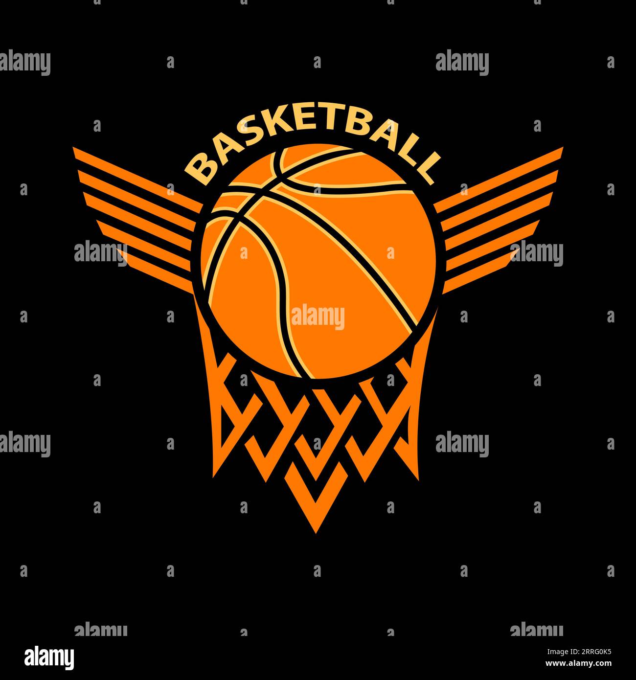 basketball wing logo design vector Stock Vector Image & Art - Alamy