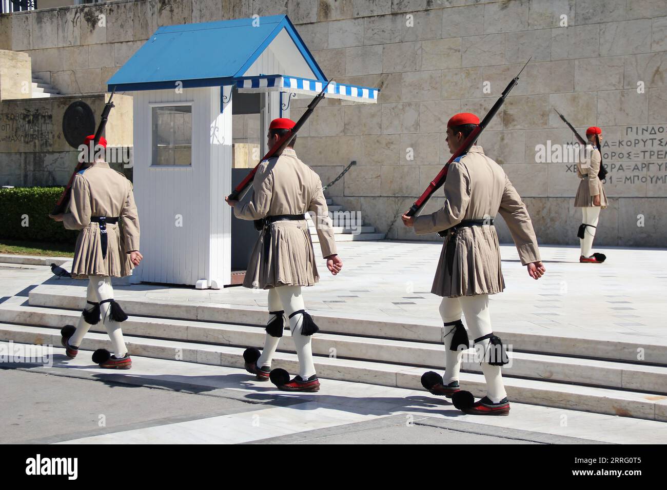 ATHENS, GREECE - SEPTEMBER 21, 2012: These are soldiers during the ...