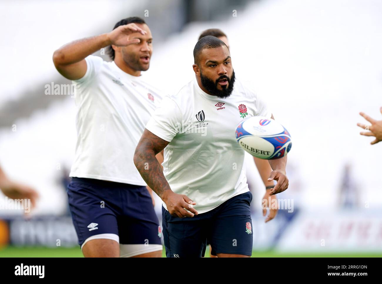 England's Kyle Sinckler during the captain's run at the Stade de ...