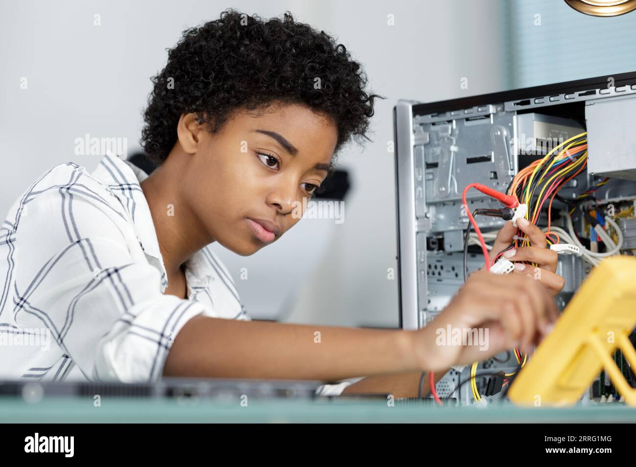computer power supply on hand hold Stock Photo - Alamy