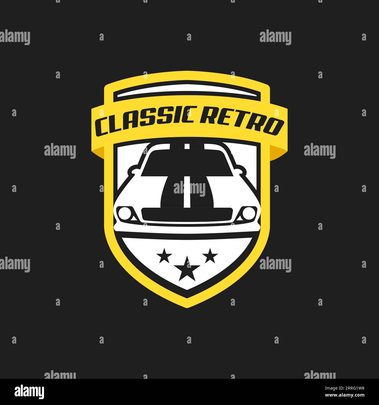 classic retro car shield modern logo design vector Stock Vector Image ... classic retro car shield modern logo design vector Stock Vector Image ...