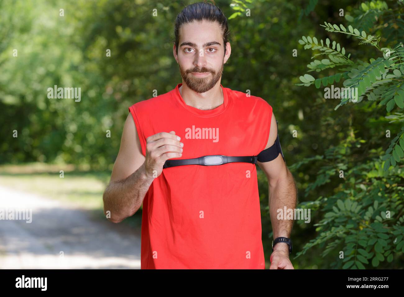 Chest strap heart rate monitor hi-res stock photography and images - Alamy