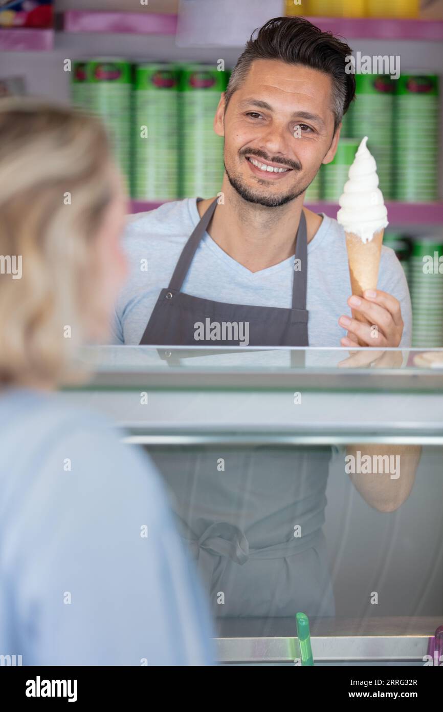 Ice cream vendor hat hi-res stock photography and images - Alamy
