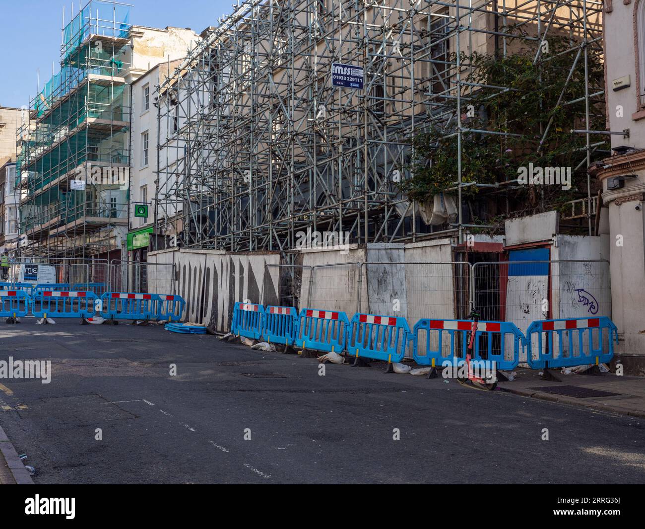 The former Angel Hotel, Bridge St , Northampton, UK; covered in ...