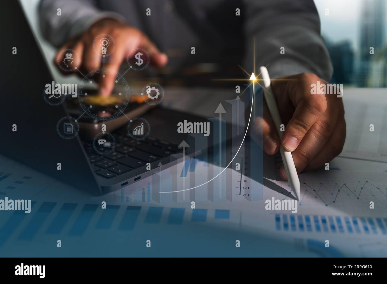 close-up of Marketing and strategy Solution analysis and development ...