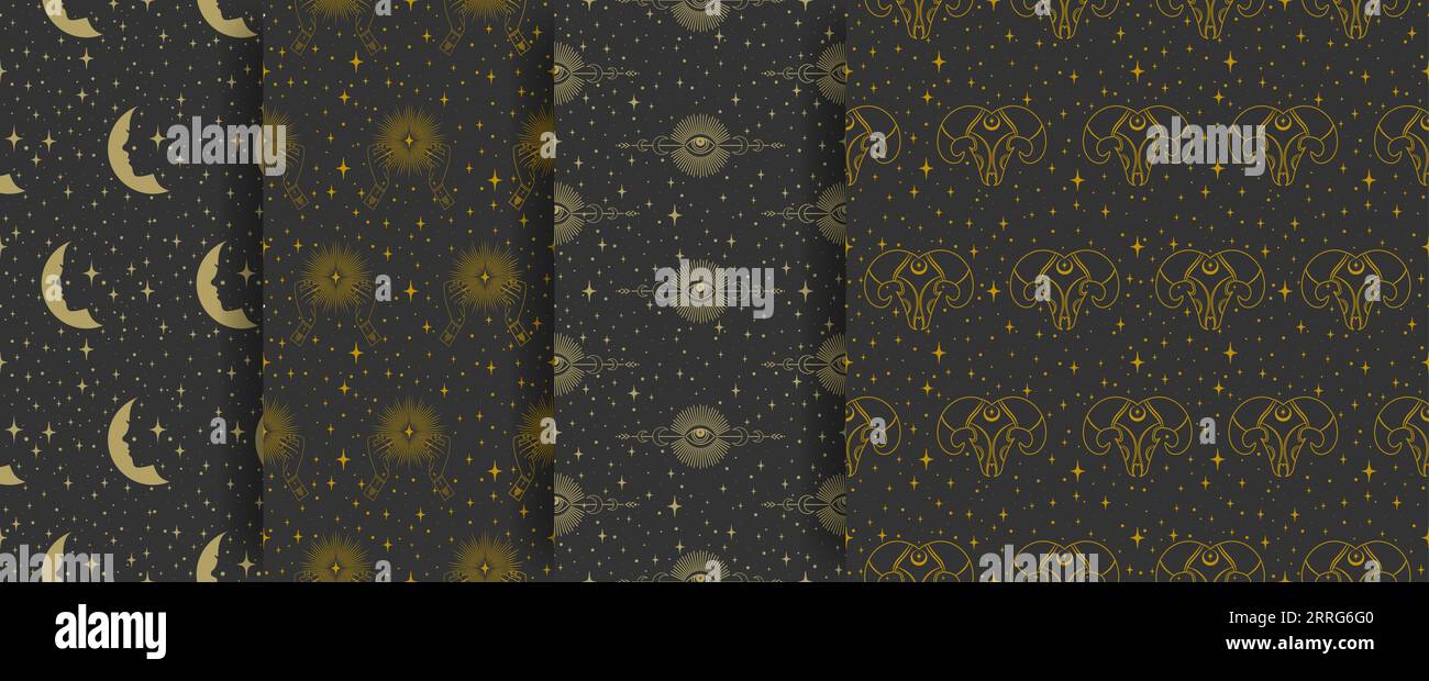 Elements pagan magic halloween Stock Vector Images - Alamy