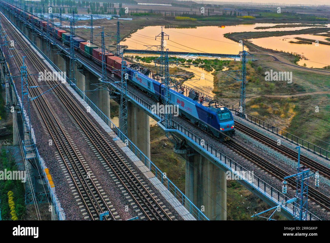 220511 -- DATONG, May 11, 2022 -- Aerial photo taken on May 9, 2022 ...