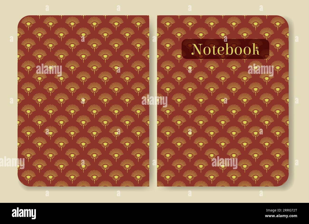 School notebook cover template minimalist abstract design. Print for ...