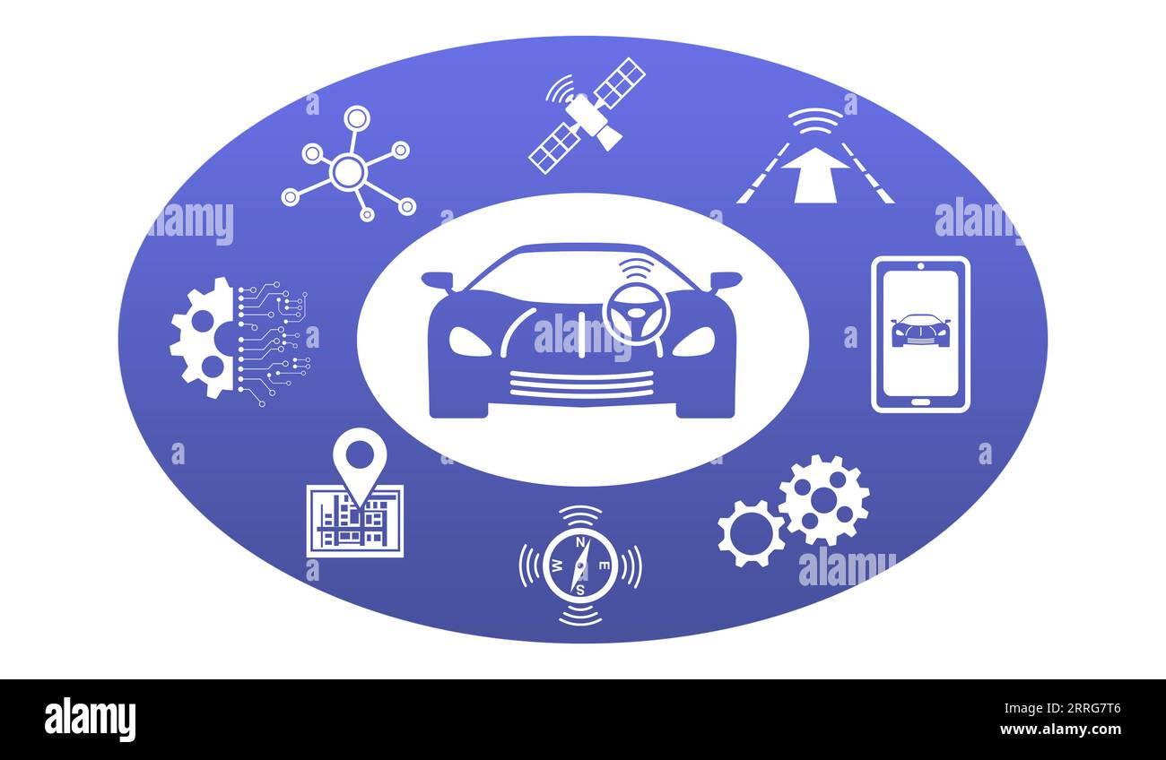 Driverless car Cut Out Stock Images & Pictures - Alamy