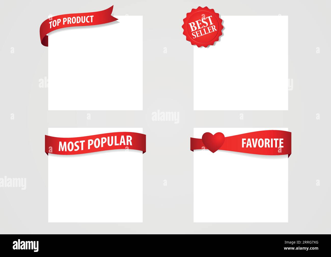 Red ribbon labels graphic, vector for online or offline stores ...