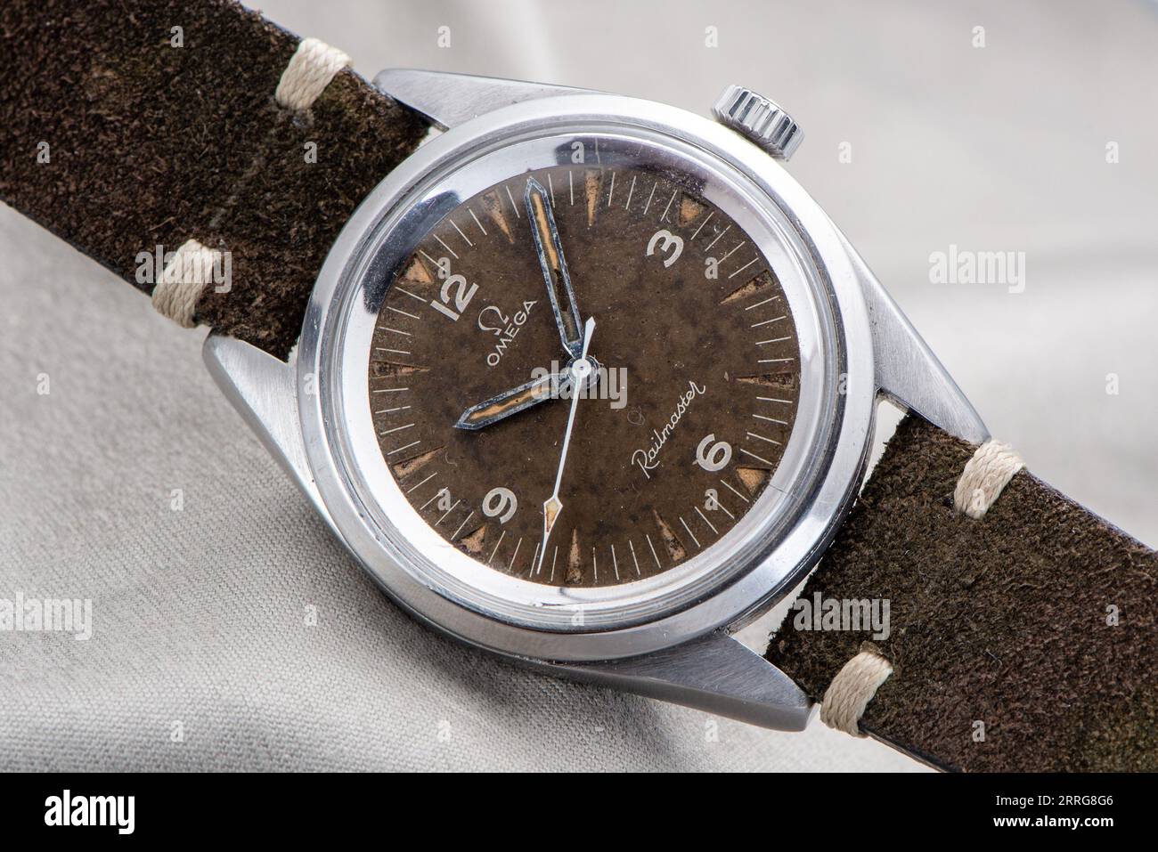 Vintage Omega Railmaster PAF watch Stock Photo - Alamy