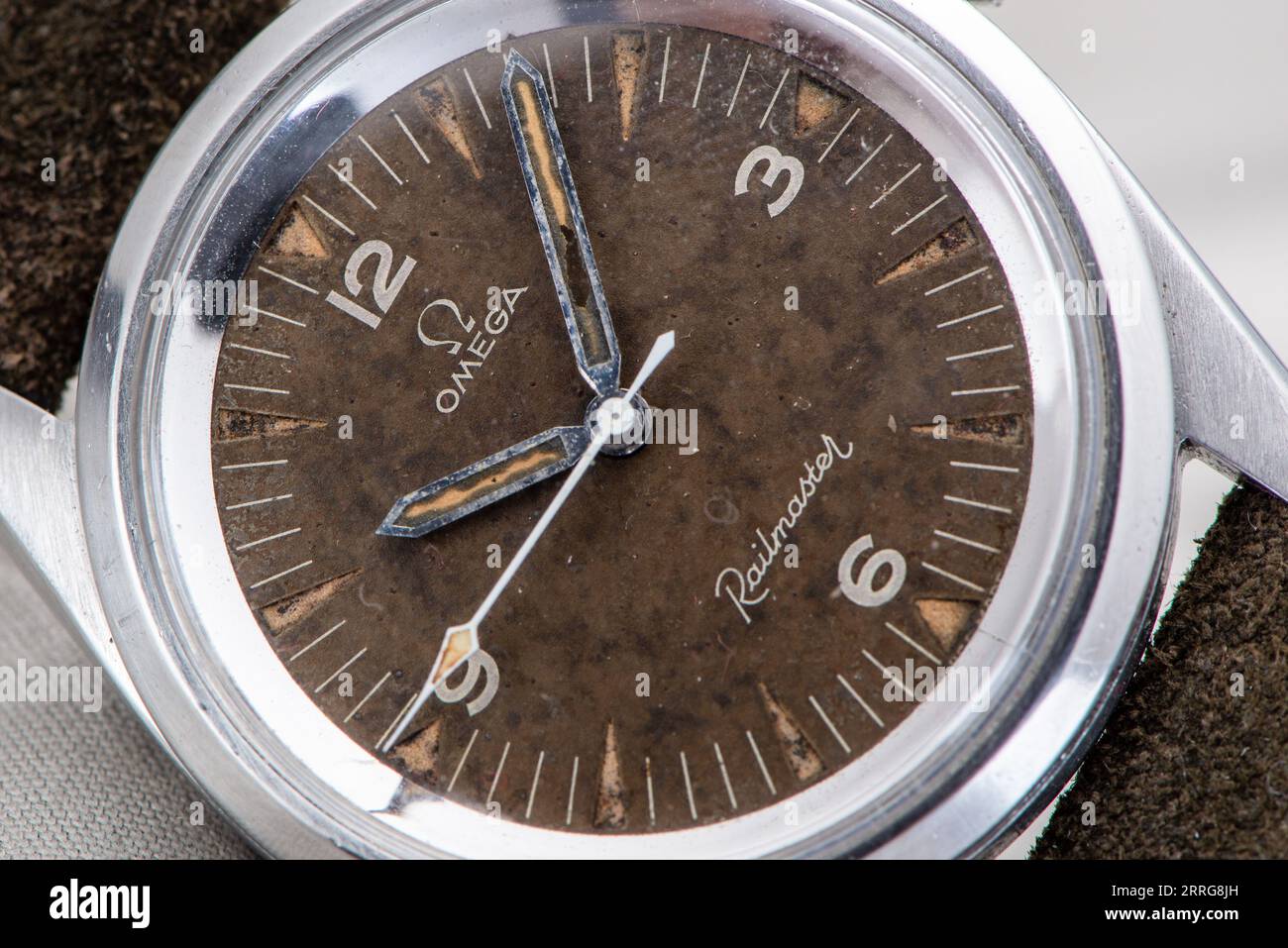 Vintage Omega Railmaster PAF watch Stock Photo - Alamy