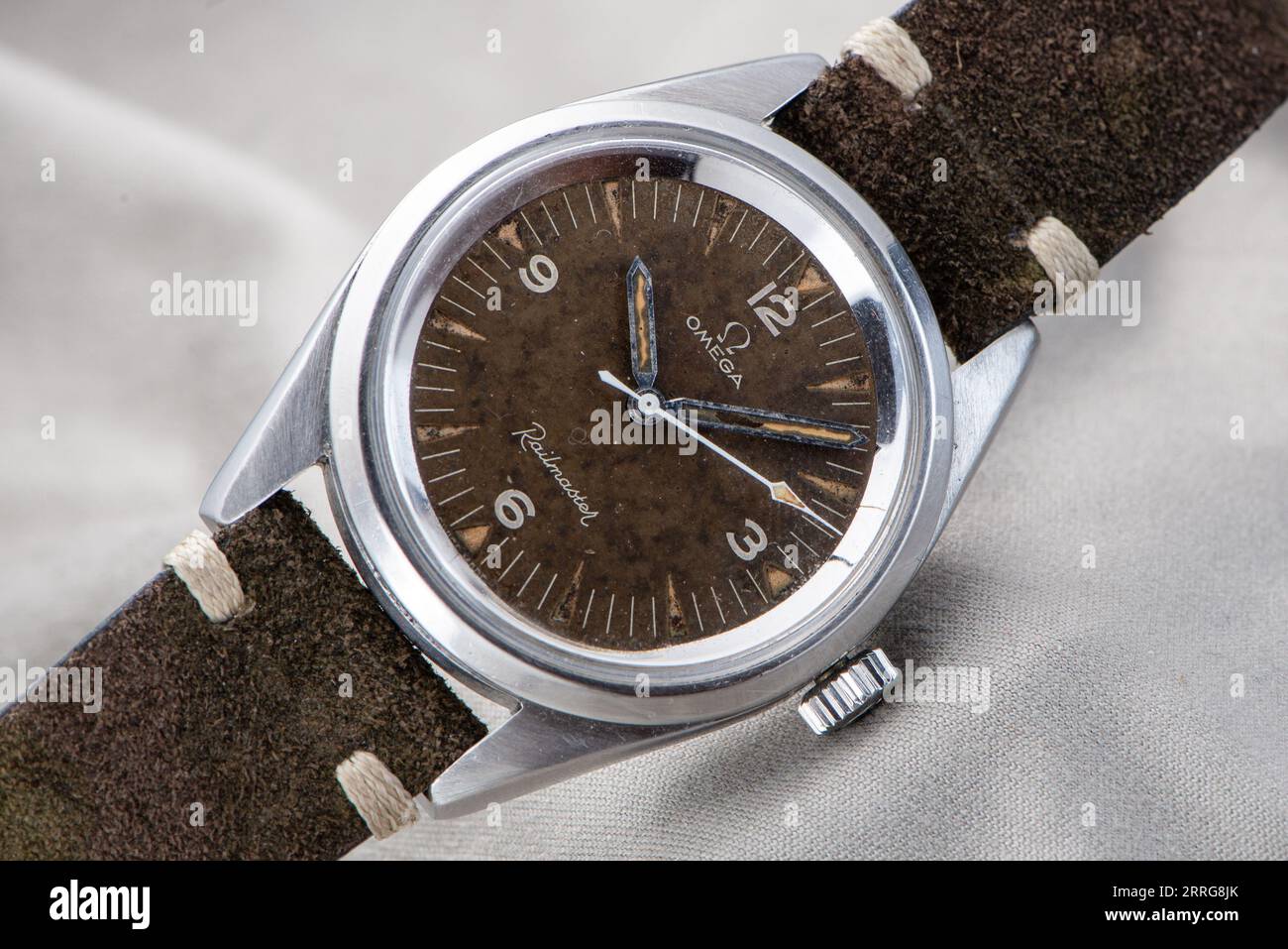Vintage Omega Railmaster PAF watch Stock Photo - Alamy