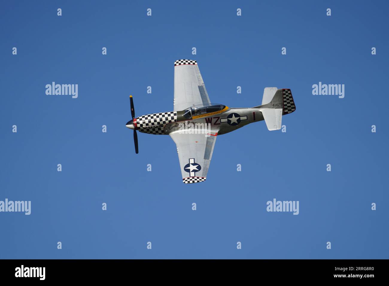 North America P-51 Mustang Contrary Mary displays at the Cosby Victory ...