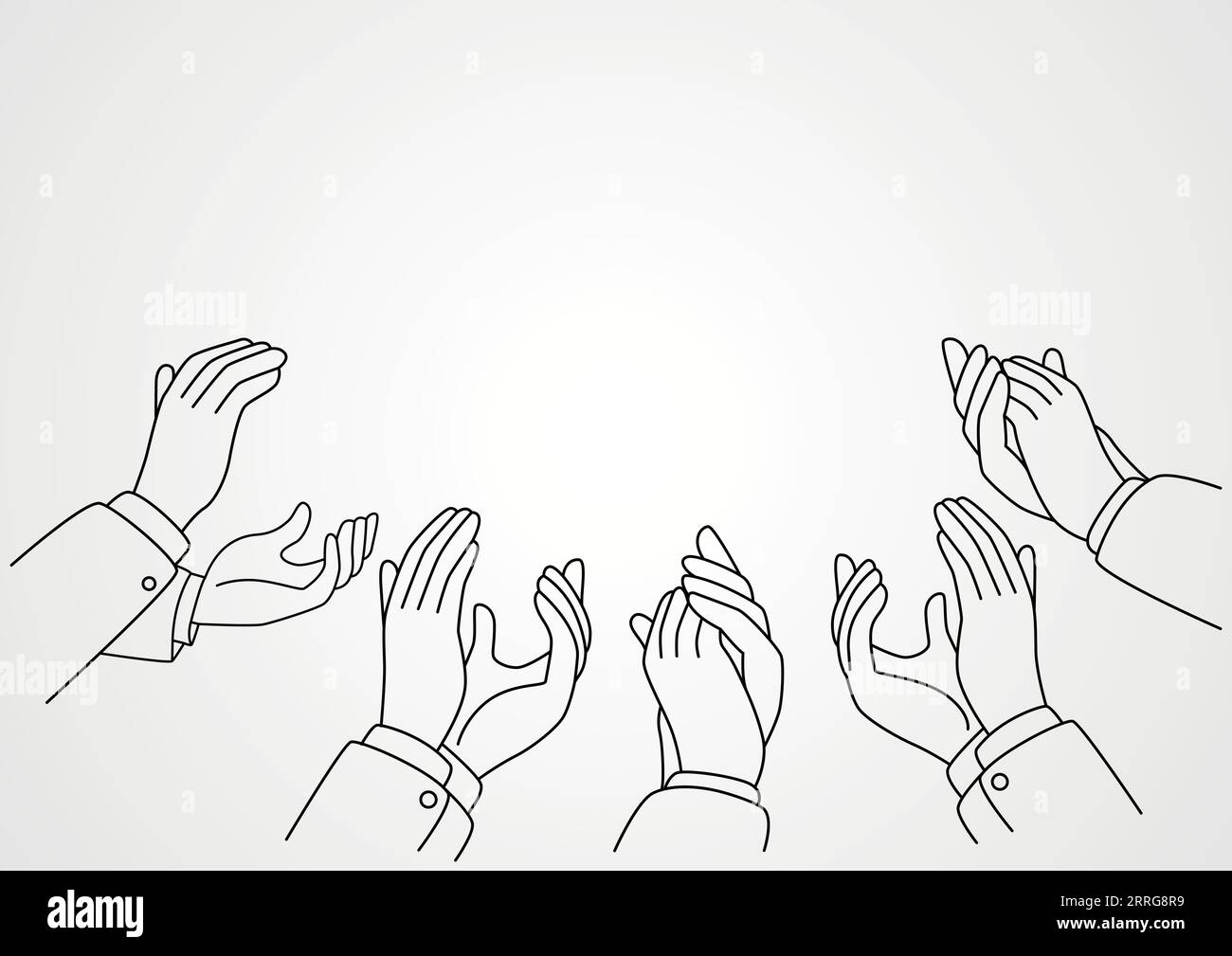 People clapping hands Stock Vector Images - Alamy