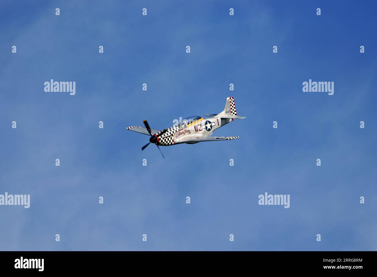North America P-51 Mustang Contrary Mary displays at the Cosby Victory ...