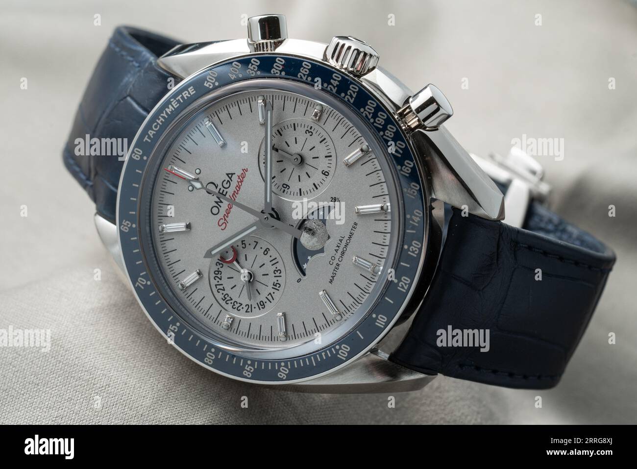 Omega Speedmaster Chronograph with moon phase Stock Photo - Alamy