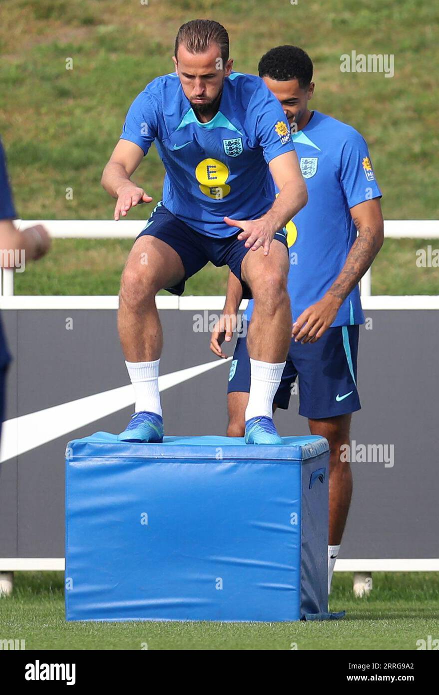 England’s Harry Kane during a training session at St. George's Park ...