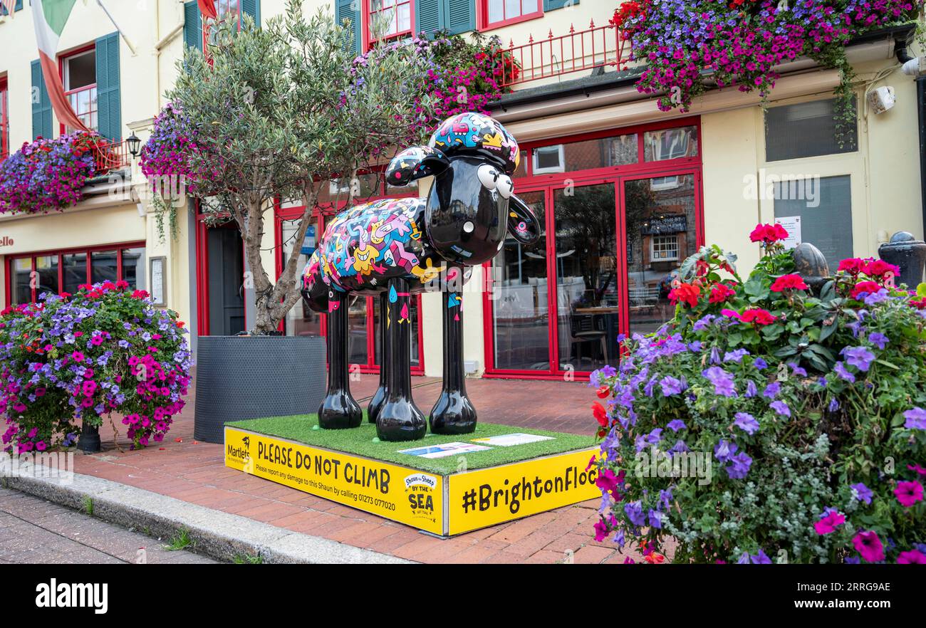 Brighton UK 8th September 2023 - One of the Shaun by The Sea art trail ...