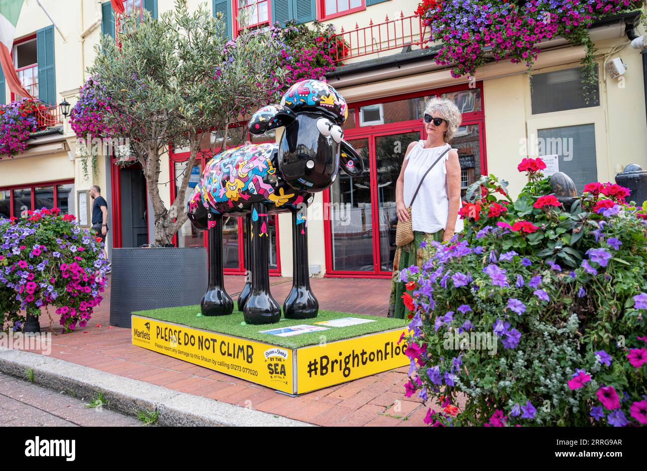 Brighton UK 8th September 2023 - One of the Shaun by The Sea art trail ...