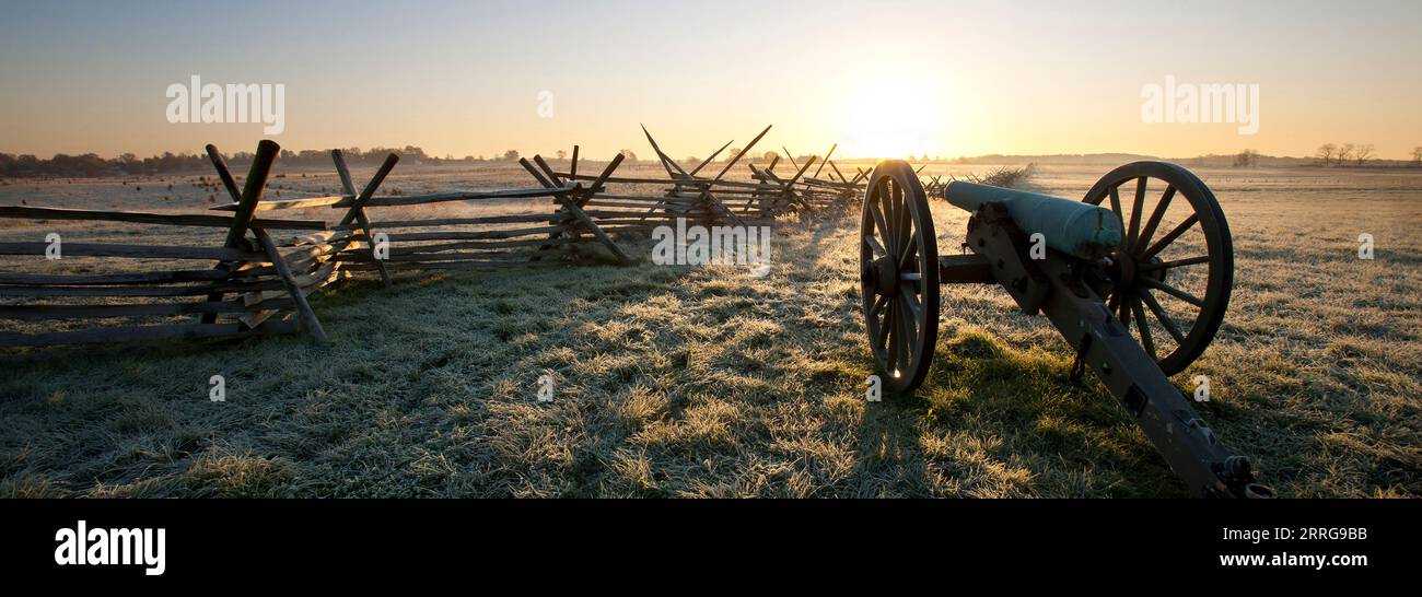 Military cannons used during the Battle of Gettysburg in 1863 are now ...