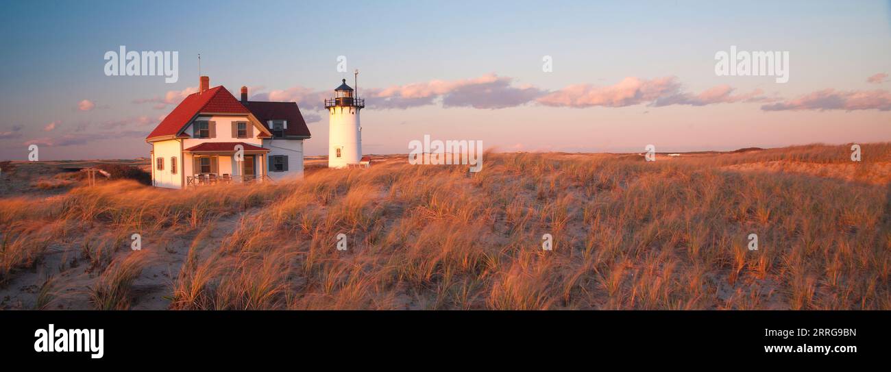 Race Point Lighthouse located on the Cape Cod National Seashore outside ...