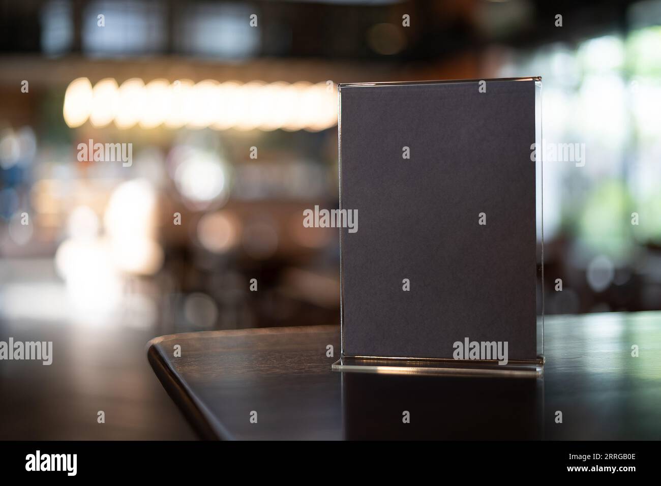 Stand Mock up Menu frame tent card blurred background design key visual ...