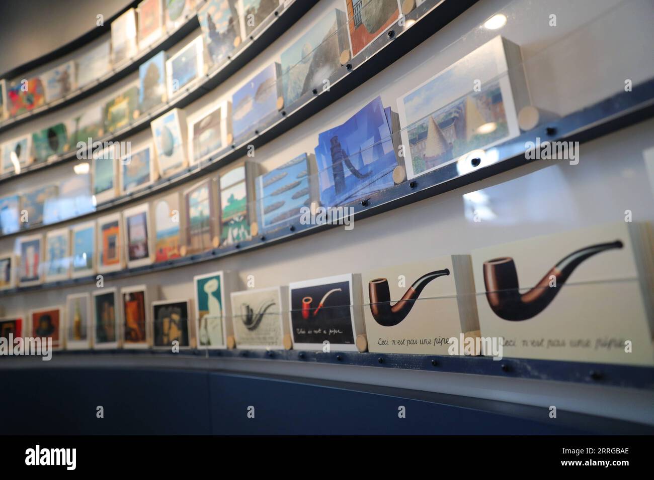 220516 -- BRUSSELS, May 16, 2022 -- Postcards showing paintings created ...