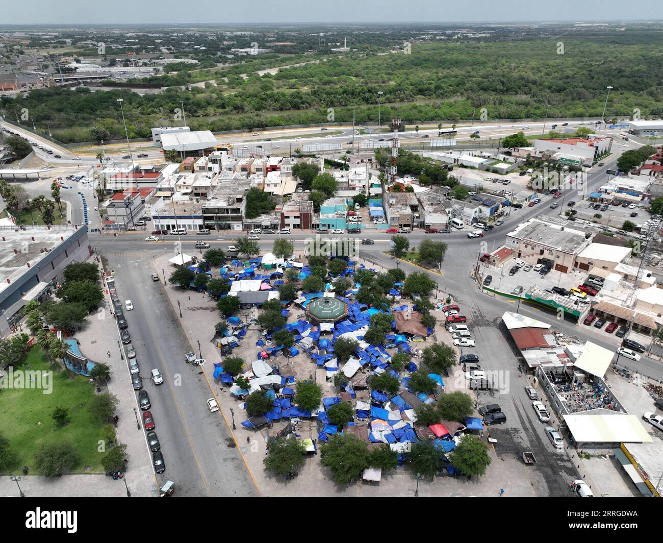 Mexican border aerial hi-res stock photography and images - Alamy