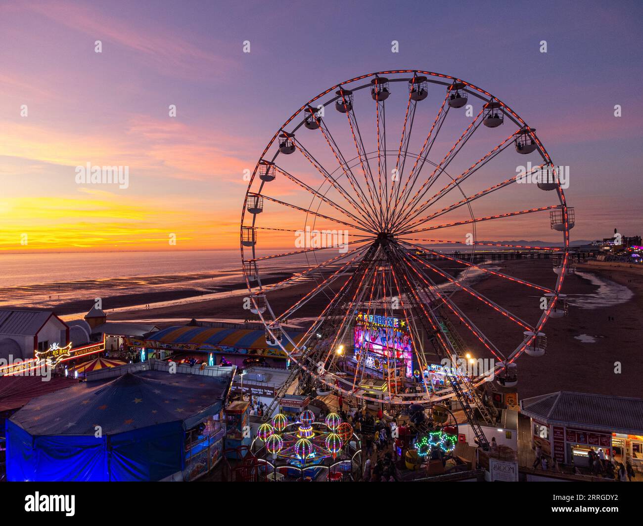 Blackpool Central Pier Stock Photo - Alamy