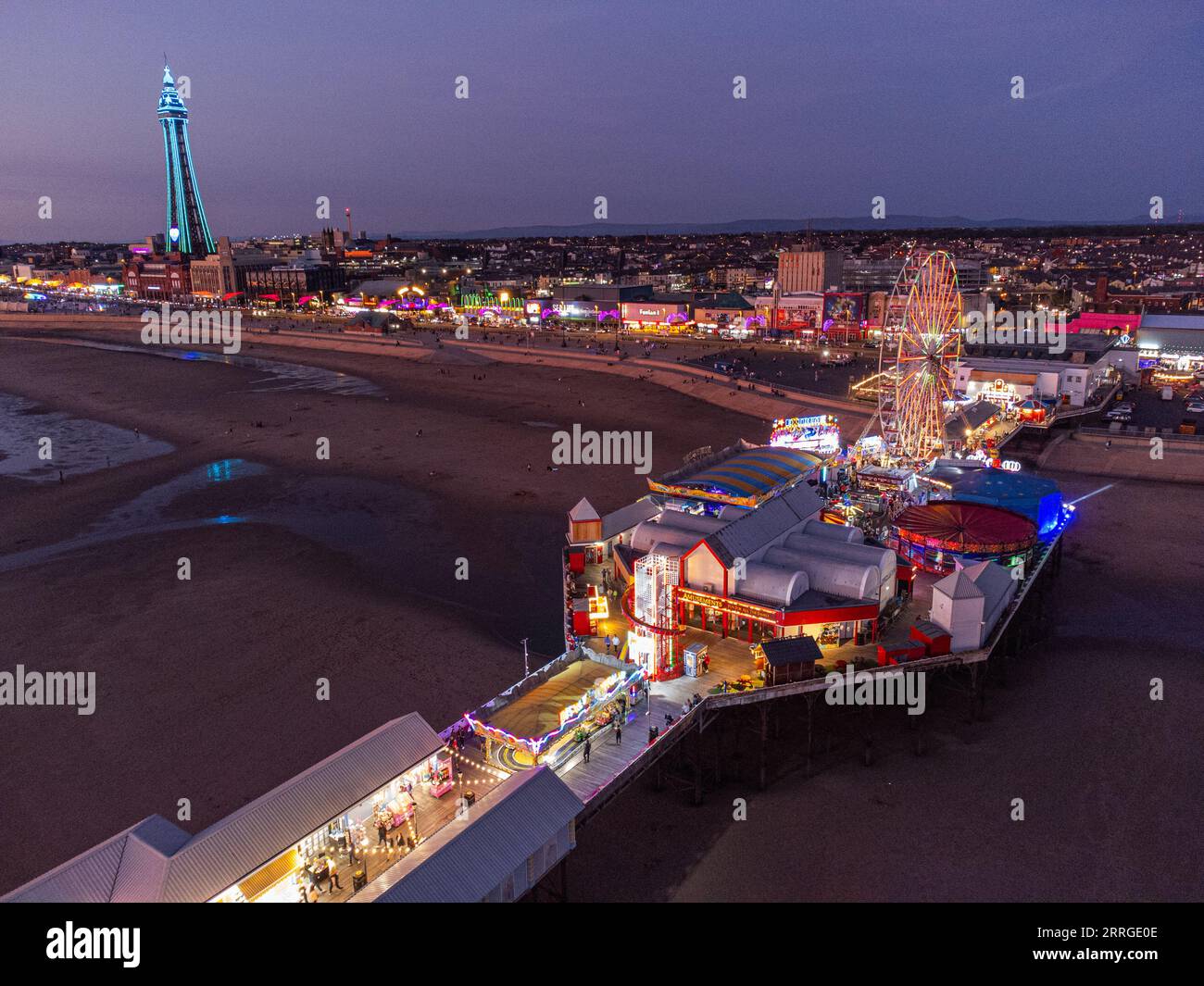 Blackpool Central Pier Stock Photo - Alamy