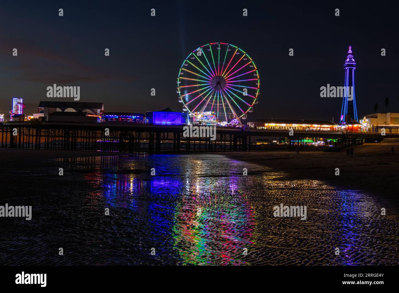 Blackpool Central Pier Stock Photo - Alamy