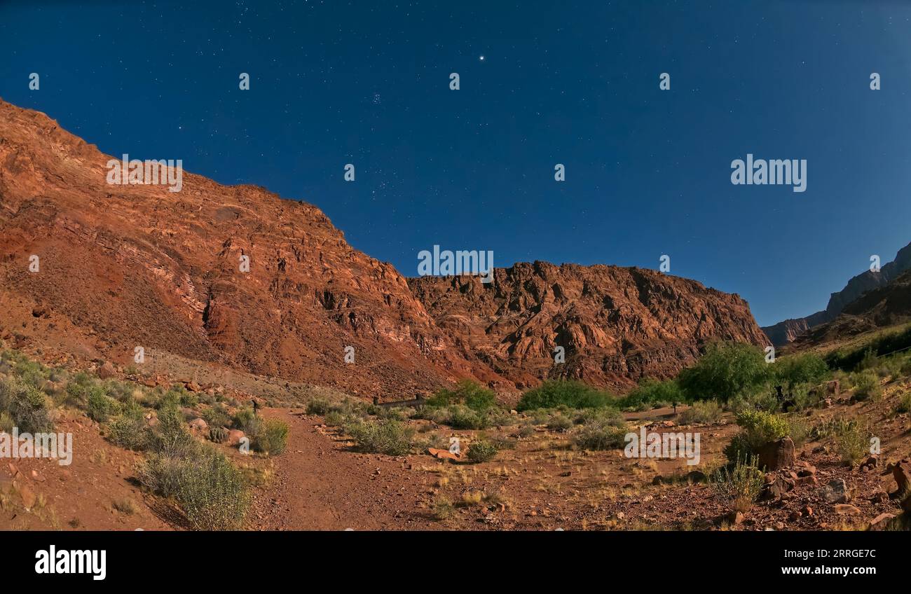 Marble Canyon Cliffs at Lees Ferry AZ under Moonlight Stock Photo - Alamy