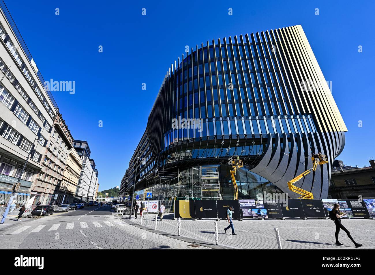 Multifunctional building with commercial premises Masarycka, right, has ...