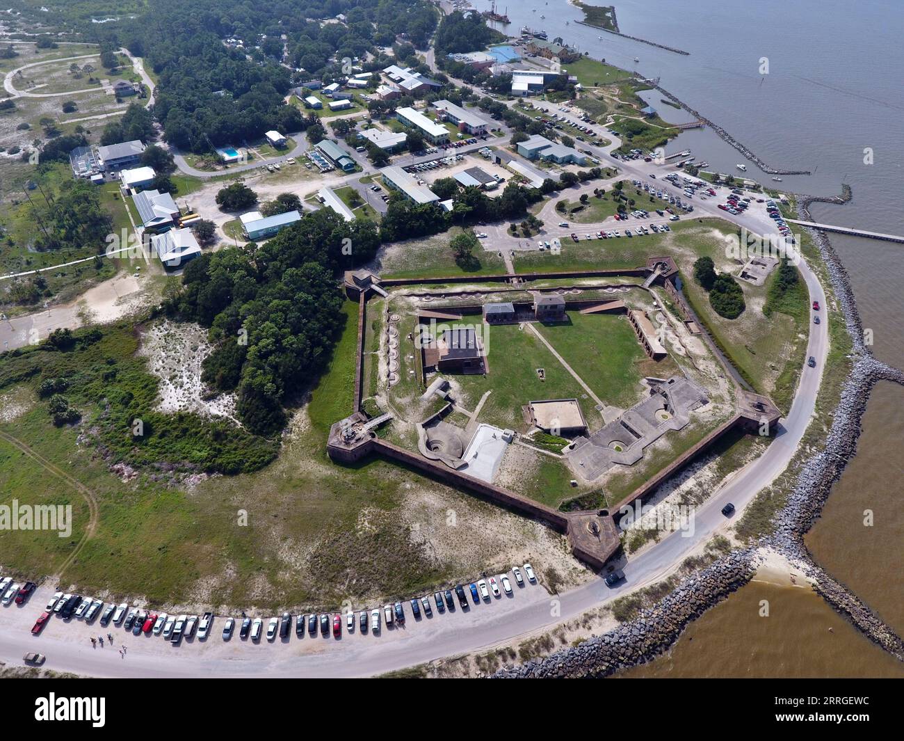 Fort Gaines at Dauphin Island, Alabama Stock Photo - Alamy