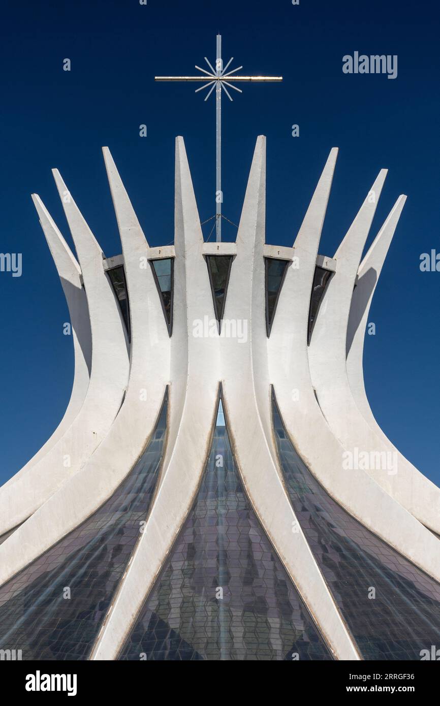 Beautiful view to modern architecture cathedral building Stock Photo ...