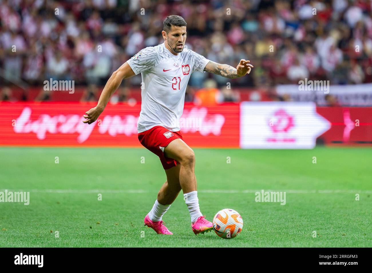 Warsaw, Poland. 07th Sep, 2023. Pawel Wszolek of Poland seen in action ...