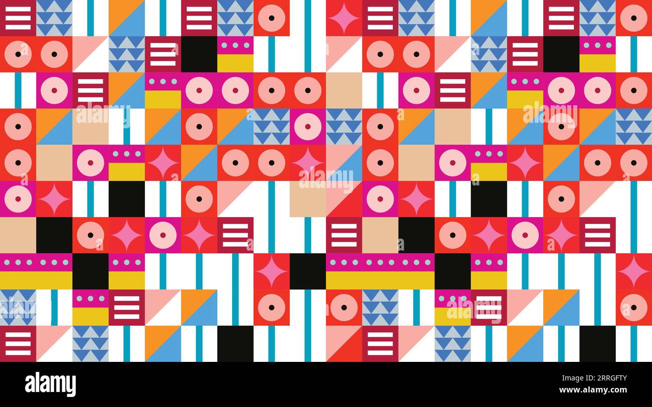 Abstract Bauhaus geometric multicolor corporate usage background ...