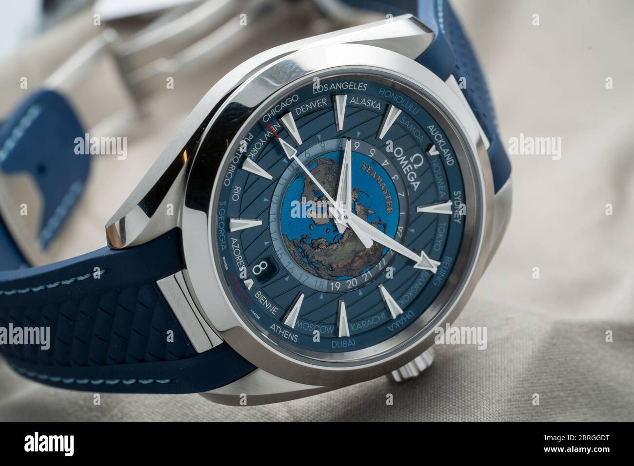 Omega Seamaster Aqua Terra Worldtimer Stock Photo - Alamy
